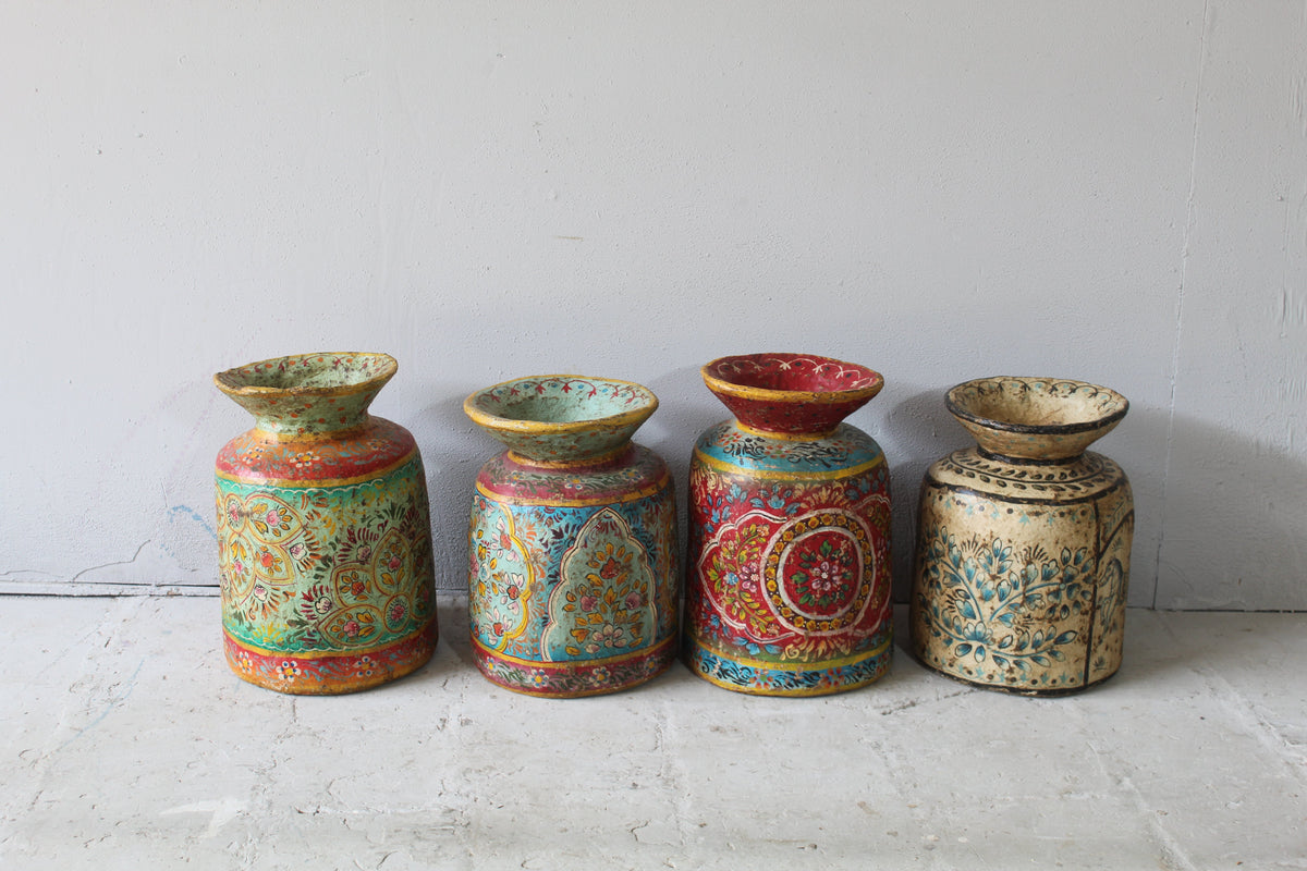 Hand-Painted Paper Mache Pot – Art from Recycled Materials – Trendia