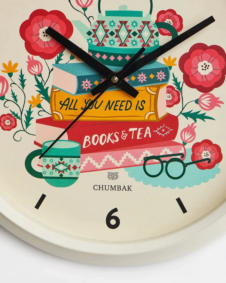 Book Tok Wall Clock - White Rim - Chumbak – Trendia