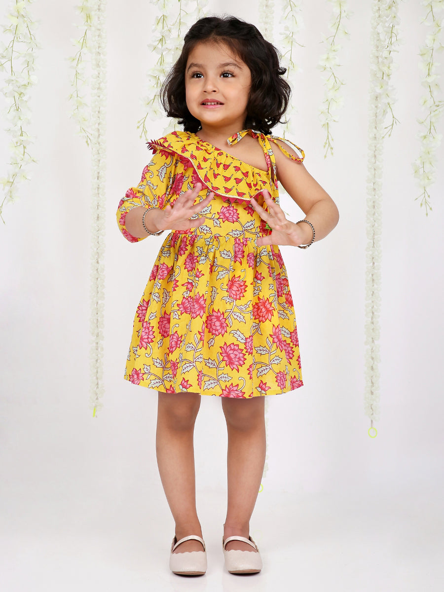 Girl's Lotus Frilly Summer Frock - KID1 Girls – Trendia