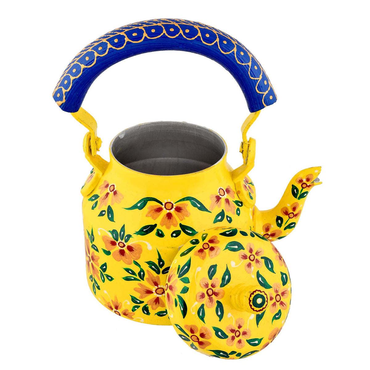 Hand Painted Aluminium Tea Kettle - 750 Ml For Kitchen Decor Home Deco ...