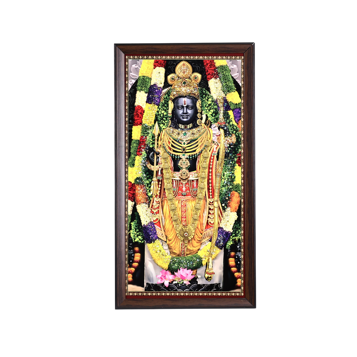 Lord Ram Crystal Embellished Resin Wall Painting – Trendia