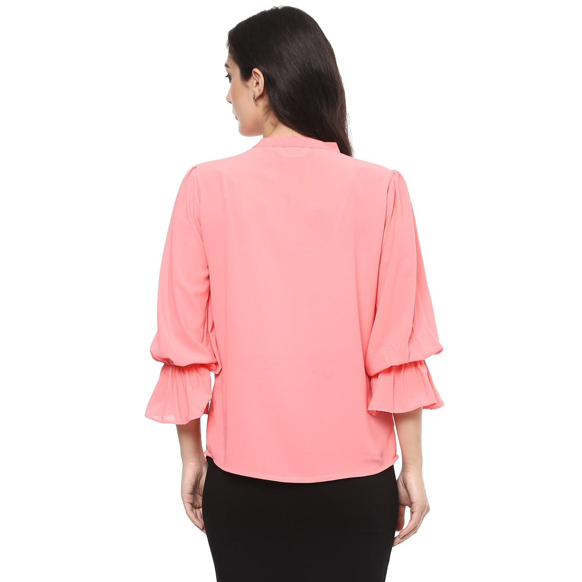 Buy Women's Solid Tie-Up Top With Fringes online at Trendia