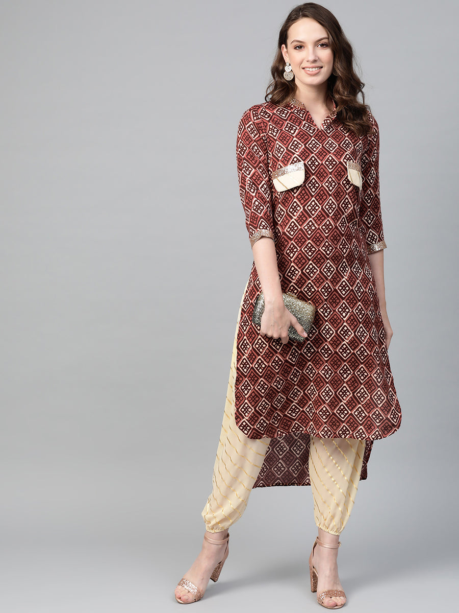 Women's Pathani Kurta With Dhoti – Trendia