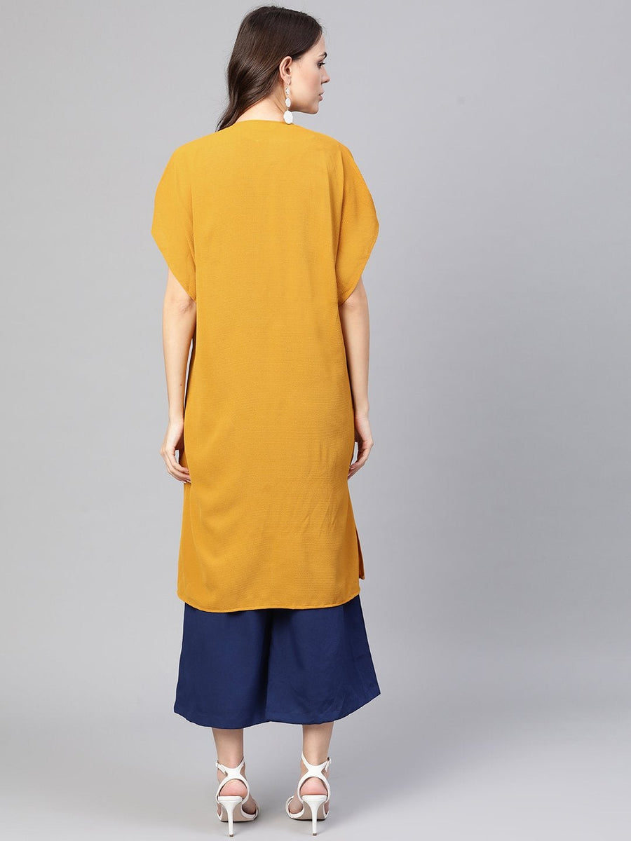 Buy Women's Embroidered Top With Pants And Loose Shrug online at Trendia